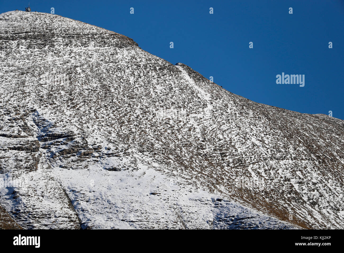 French alps. Snow on Mont-Joux. France Stock Photo - Alamy