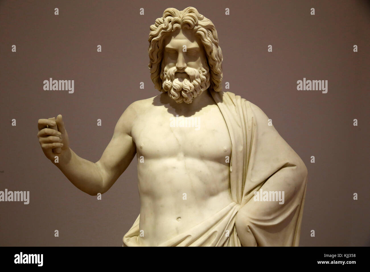 Museum of Modern Art, Rome. Pietro Galli. Giove. 1838. Italy Stock ...