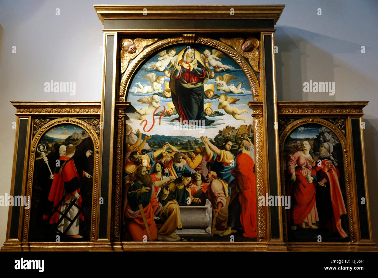 Vatican museums, Rome. Colla dell'Amatrice, Assumption of the Virgin ...