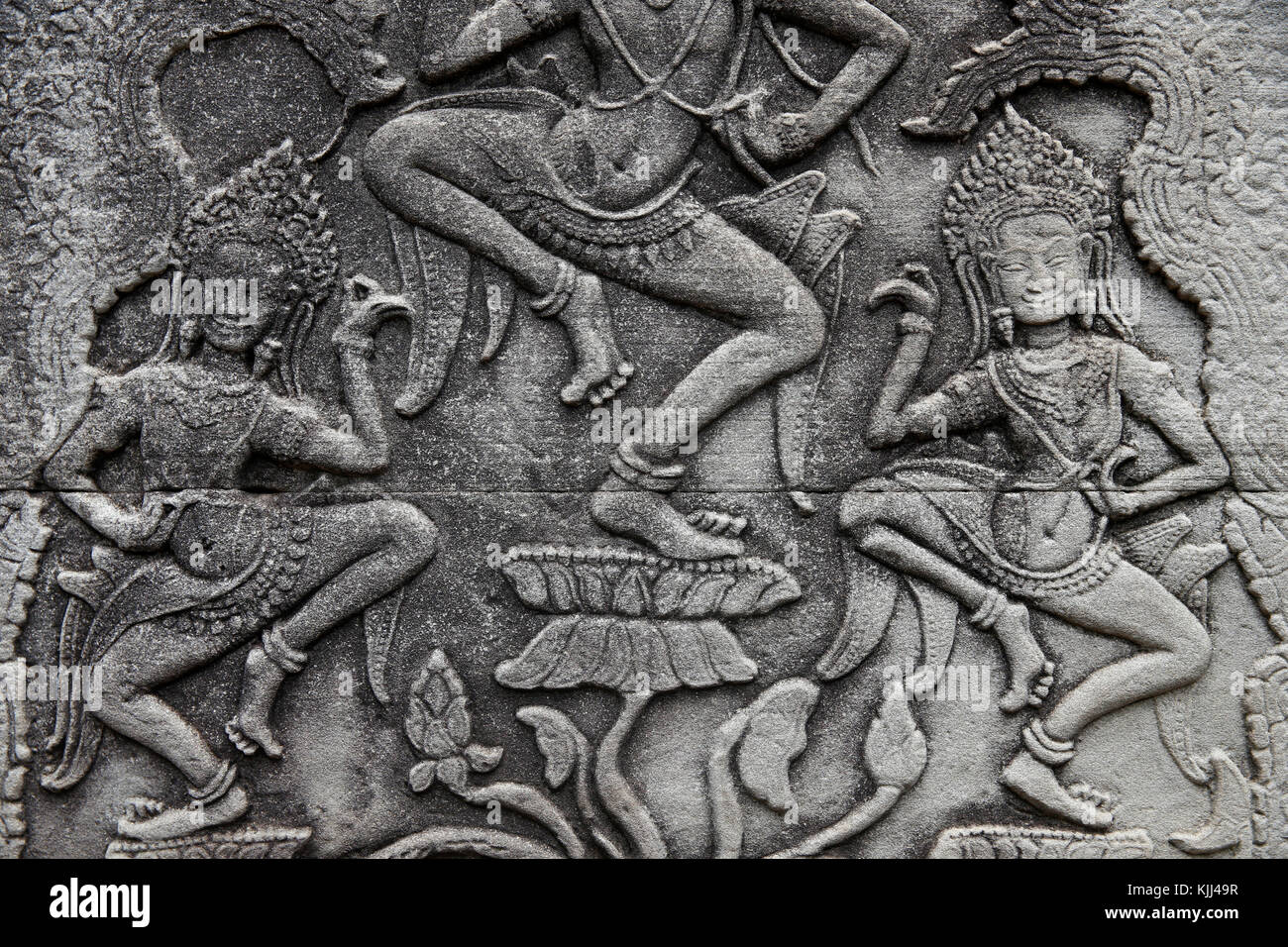 Angkor temple complex. Takeo temple. Apsaras. Cambodia Stock Photo - Alamy