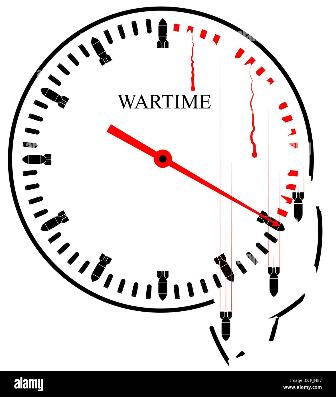 War Hours - a symbolic image Every minute takes lives and destroys ...