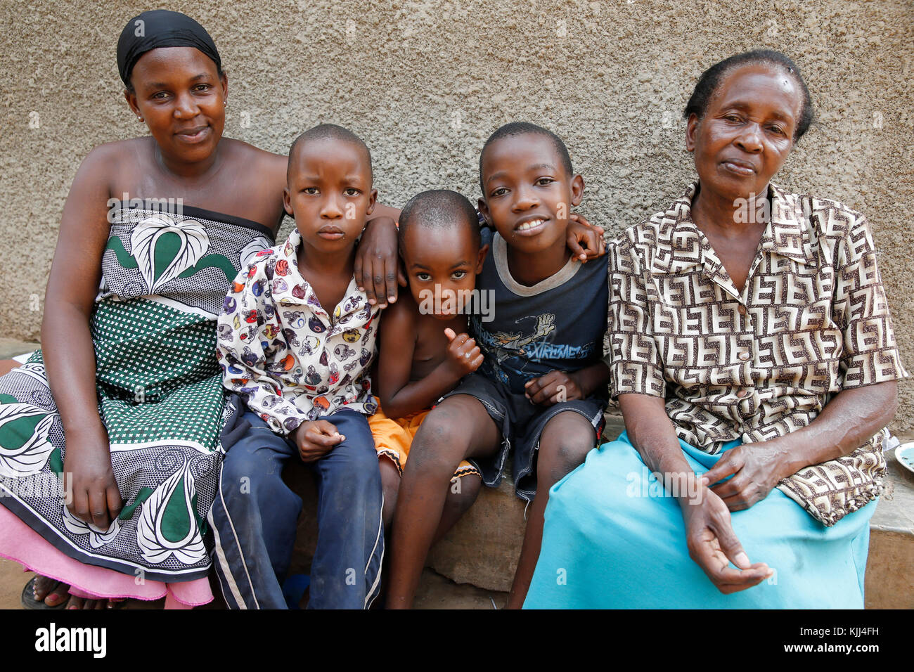 Mulago family. Uganda Stock Photo - Alamy