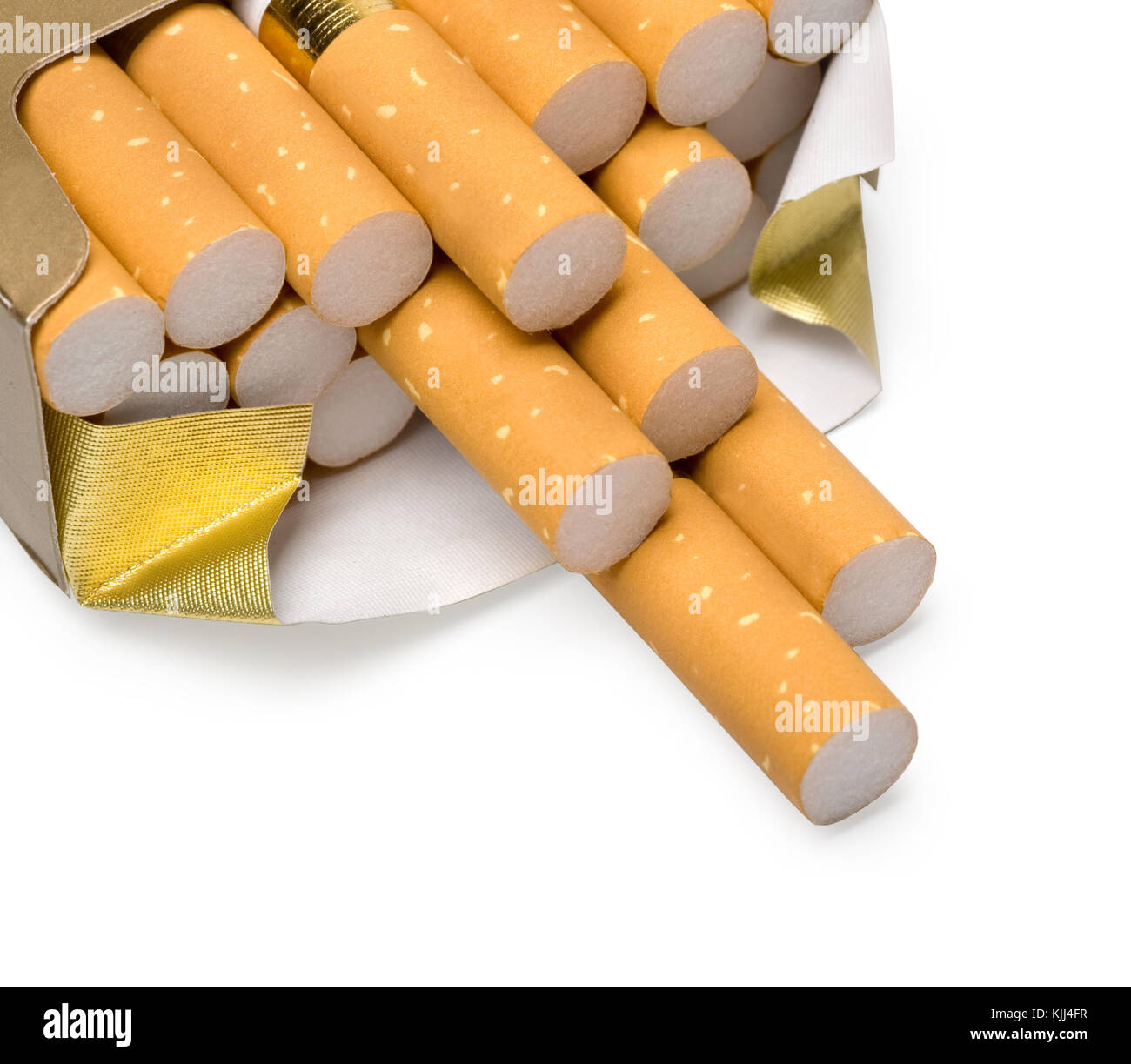 Pack of Cigarettes on white background with clipping path Stock Photo ...
