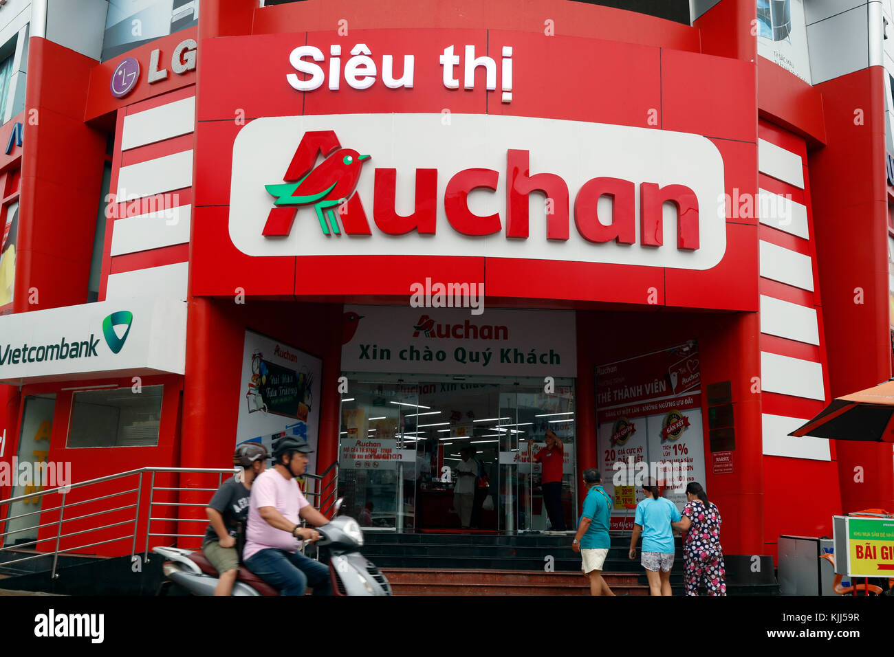 Auchan supermarket. Ho Chi Minh City. Vietnam Stock Photo - Alamy