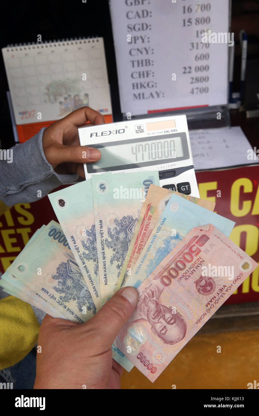 Vietnam dong money hi-res stock photography and images - Alamy