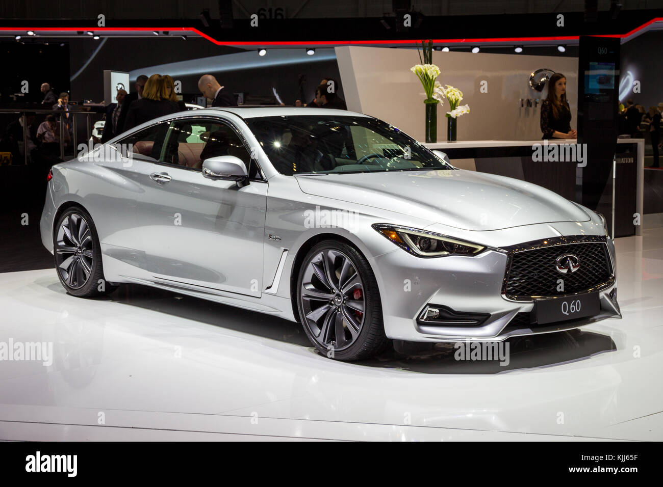 GENEVA, SWITZERLAND - MARCH 1, 2016: New Infiniti Q60 Coupe car ...