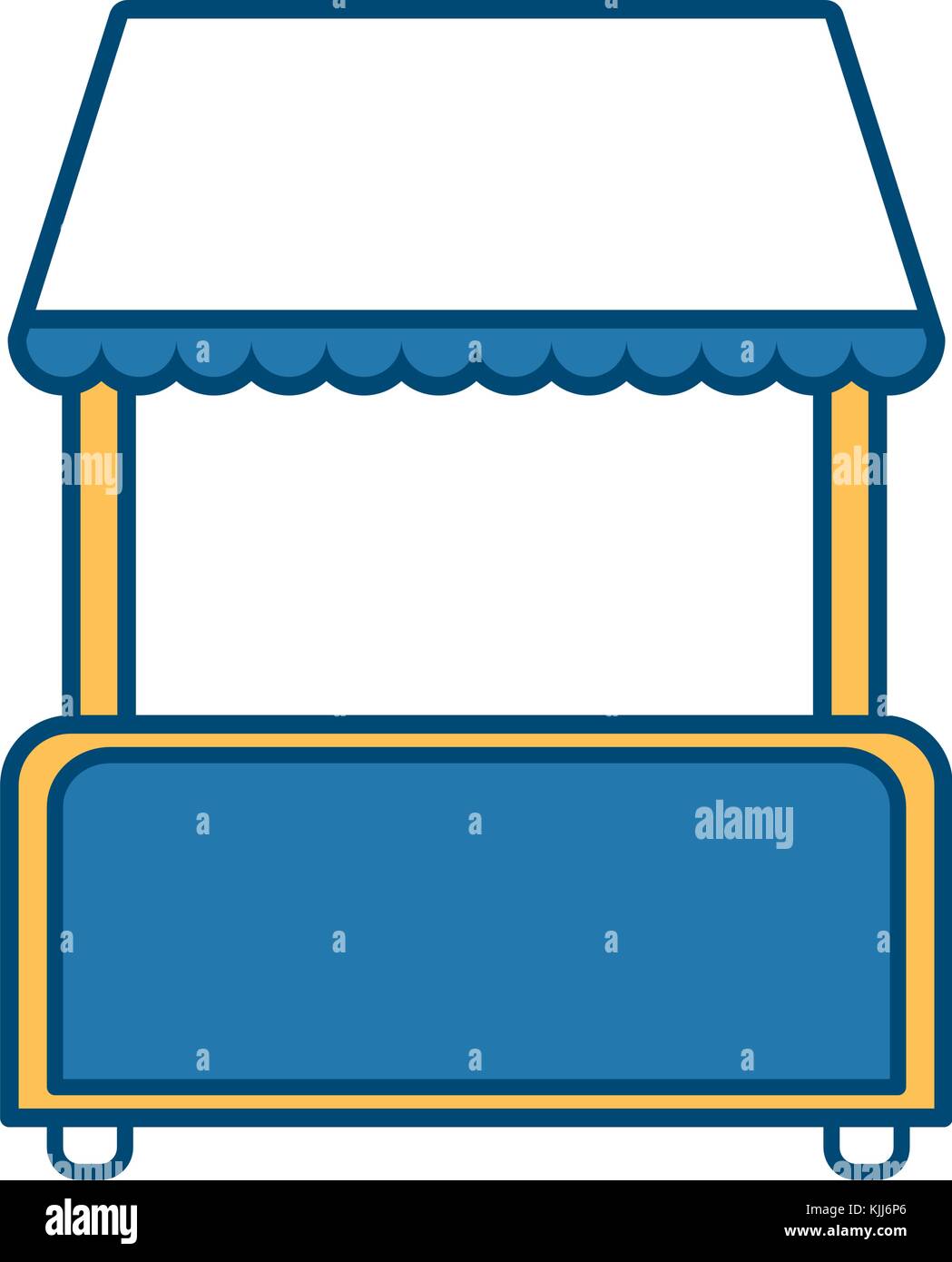 Empty market stall Stock Vector Image & Art - Alamy