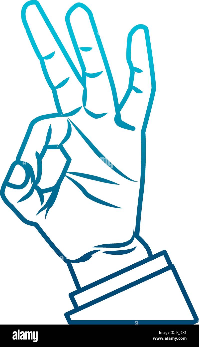 Ok hand symbol pop art Stock Vector Image & Art - Alamy