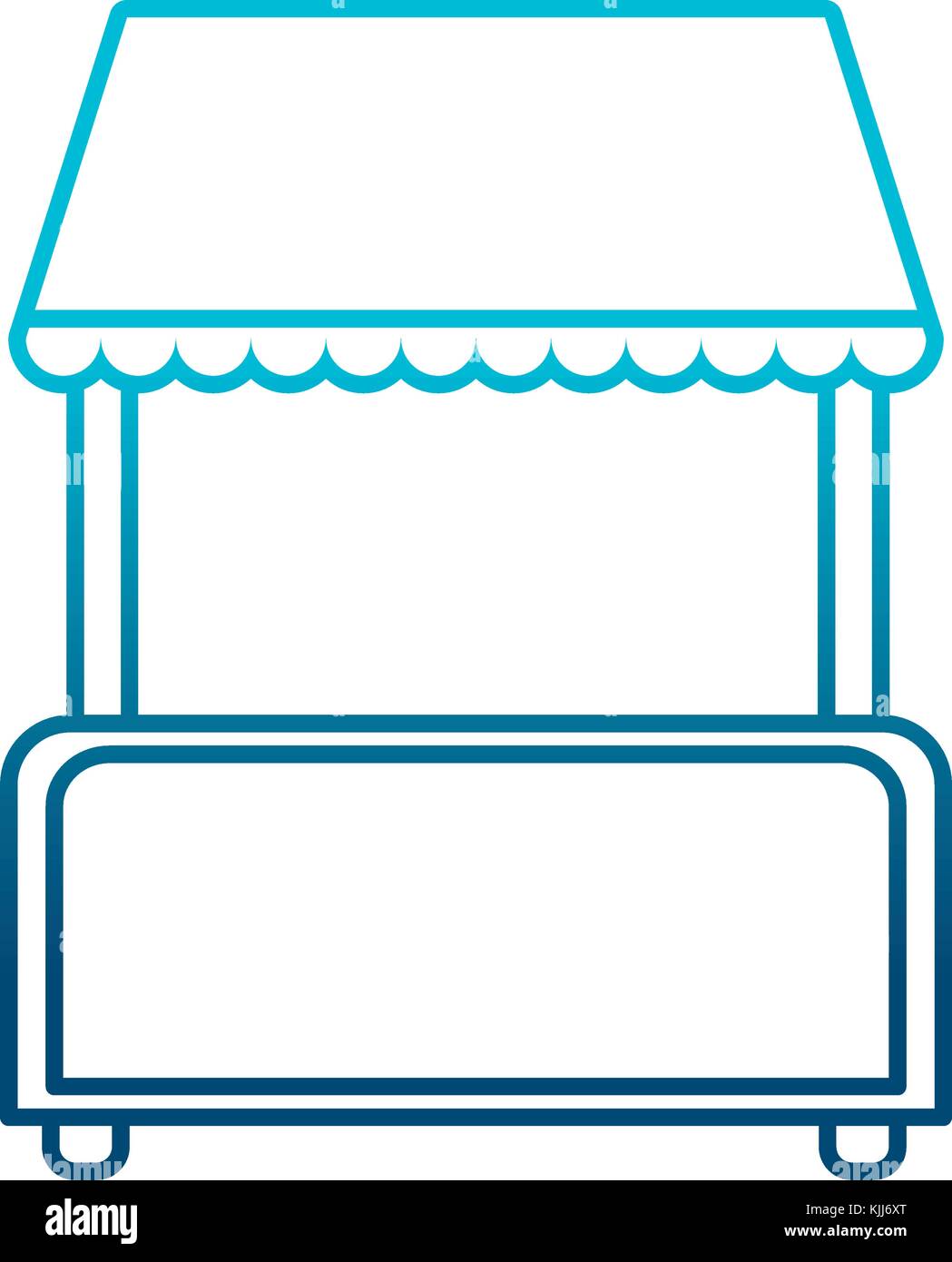 Empty market stall Stock Vector Image & Art - Alamy