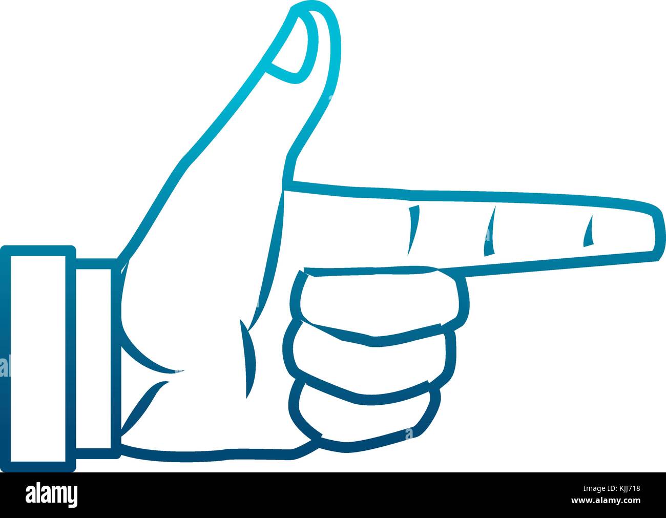 Human hand symbol Stock Vector Image & Art - Alamy