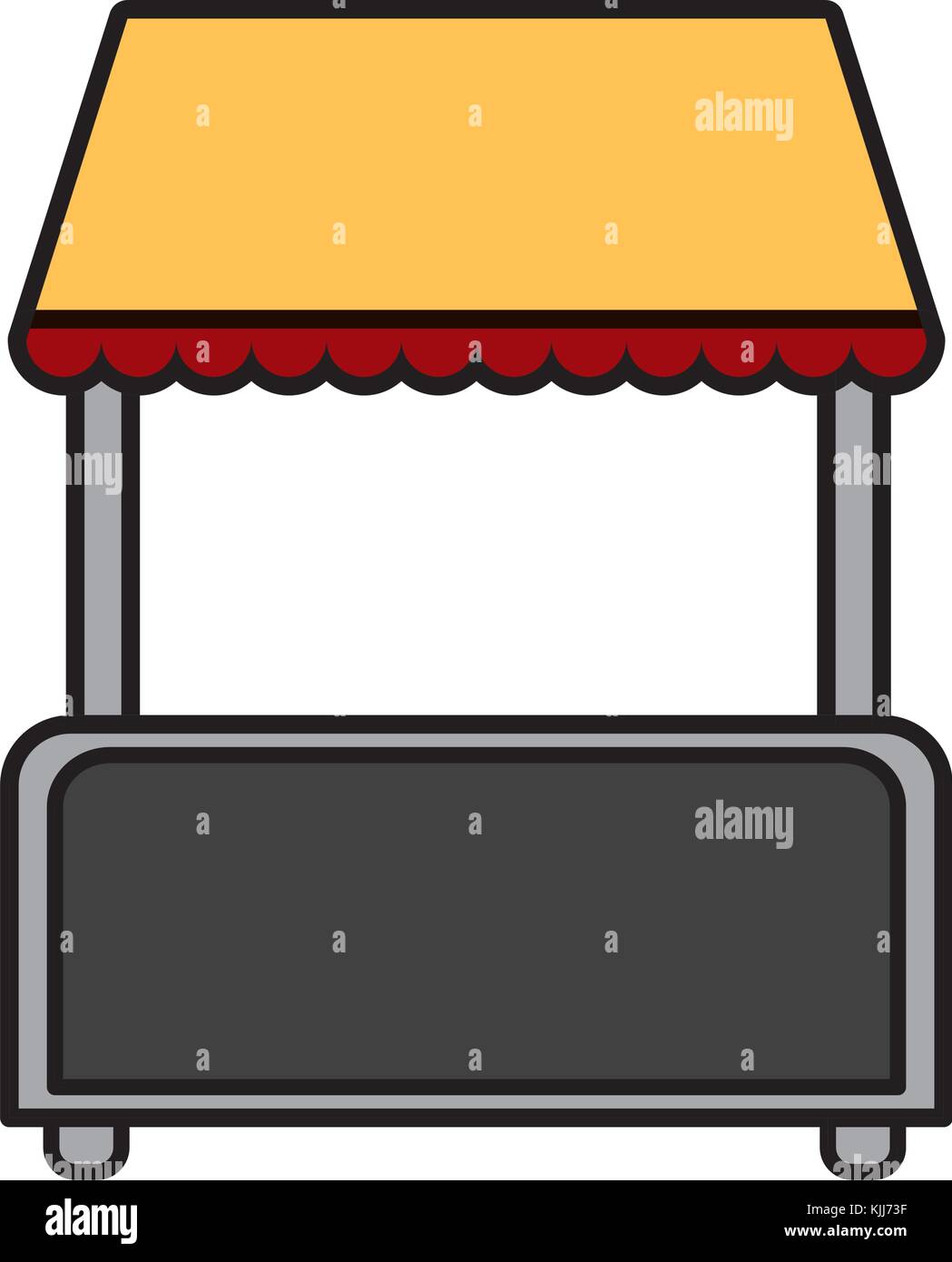 Empty market stall Stock Vector Image & Art - Alamy