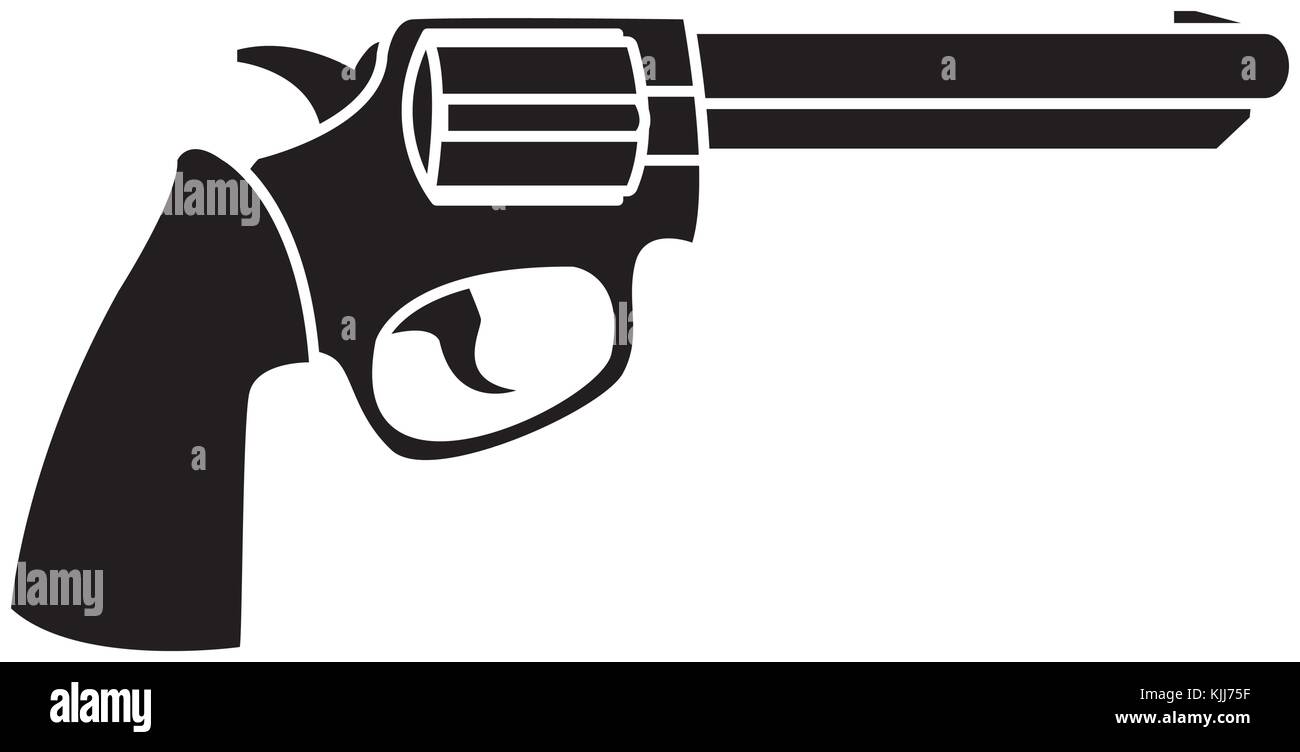 Classic handgun weapon Stock Vector Image & Art - Alamy
