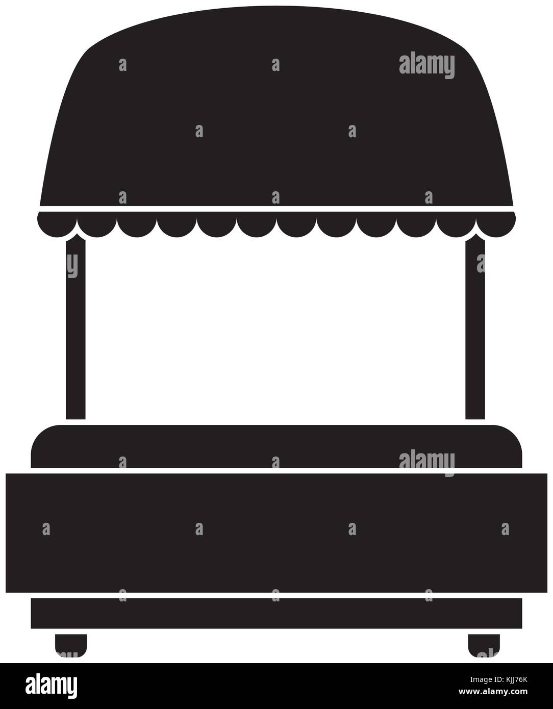 Empty market stall Stock Vector Image & Art - Alamy