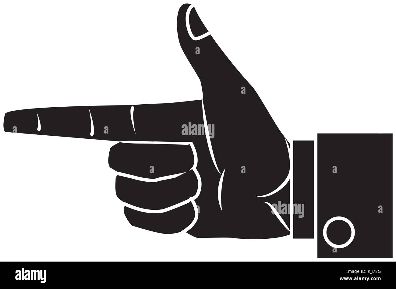 Human hand symbol Stock Vector Image & Art - Alamy