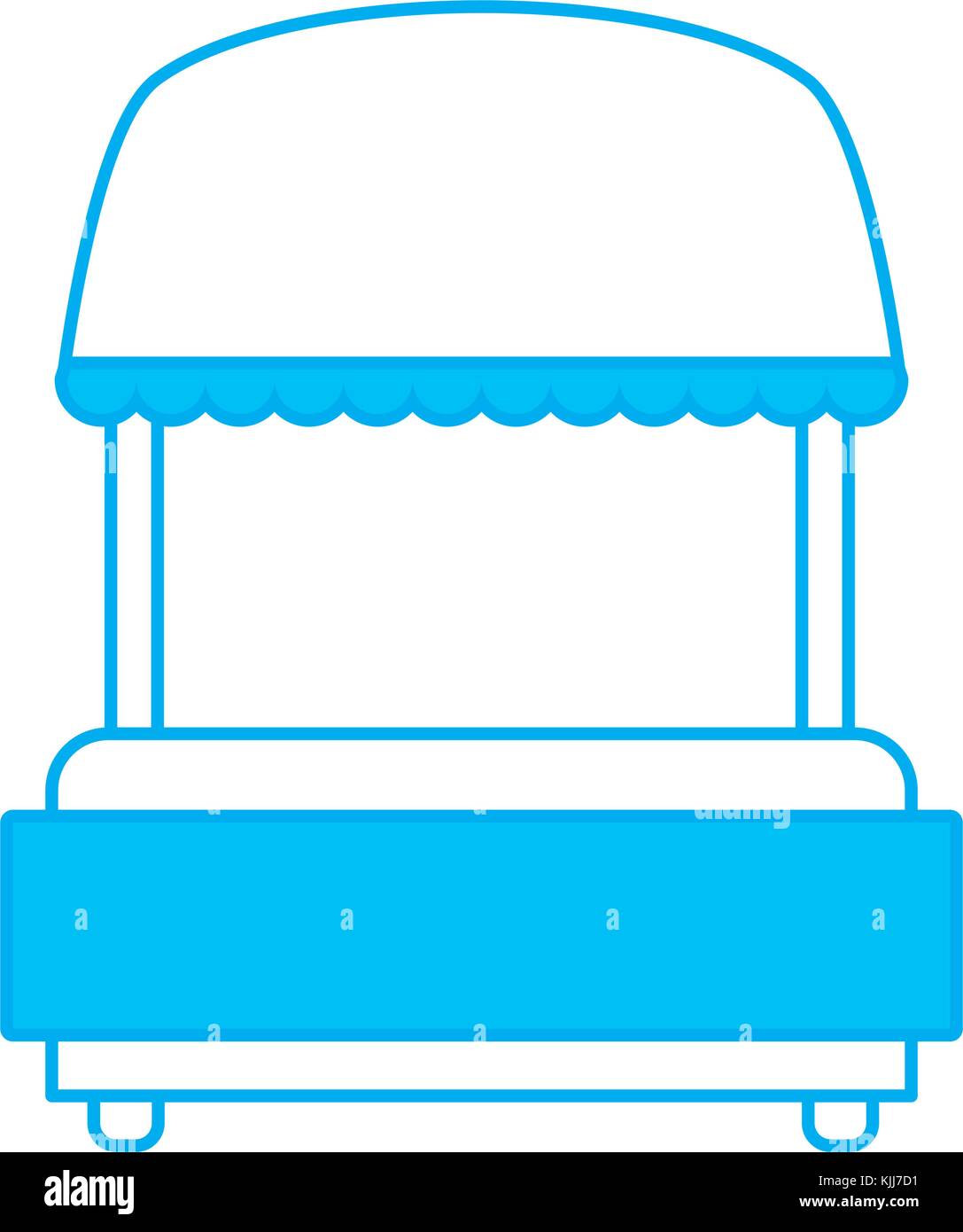 Empty market stall Stock Vector Image & Art - Alamy