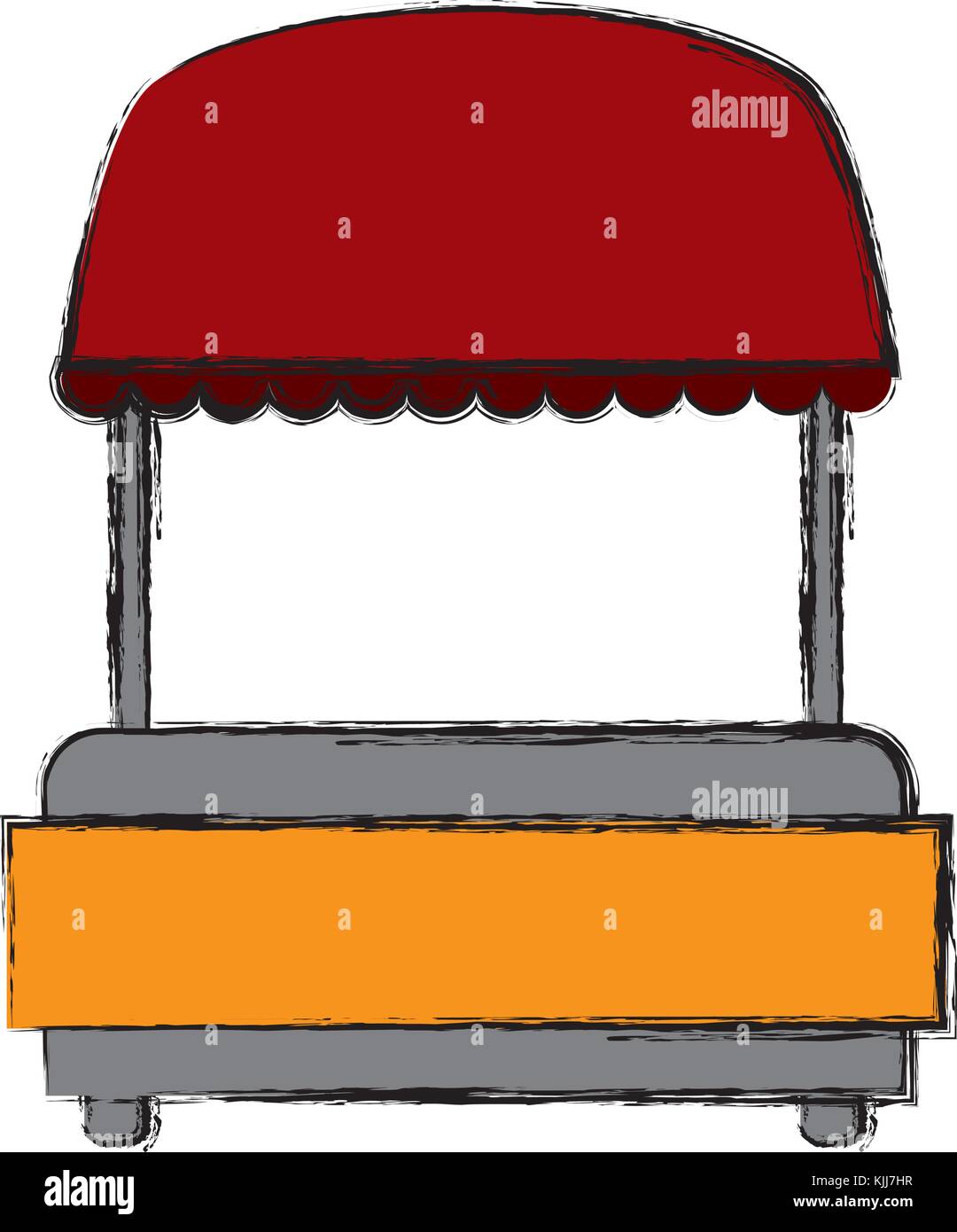 Empty market stall Stock Vector Image & Art - Alamy