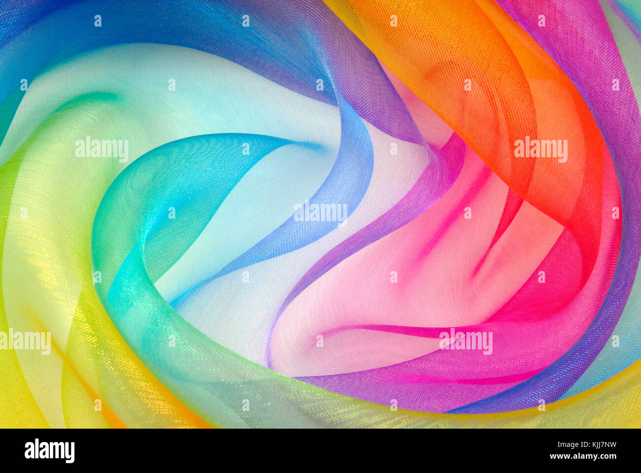 organza fabric in rainbow color Stock Photo - Alamy