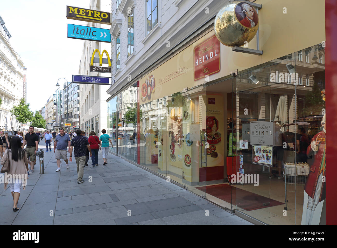 VIENNA, AUSTRIA - JULY 12, 2015: Famous Heindl Chocolate Confectionery ...