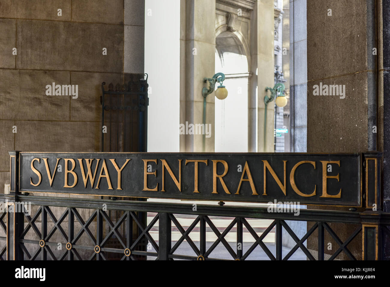 Illuminated entrance hall subway hi-res stock photography and images ...