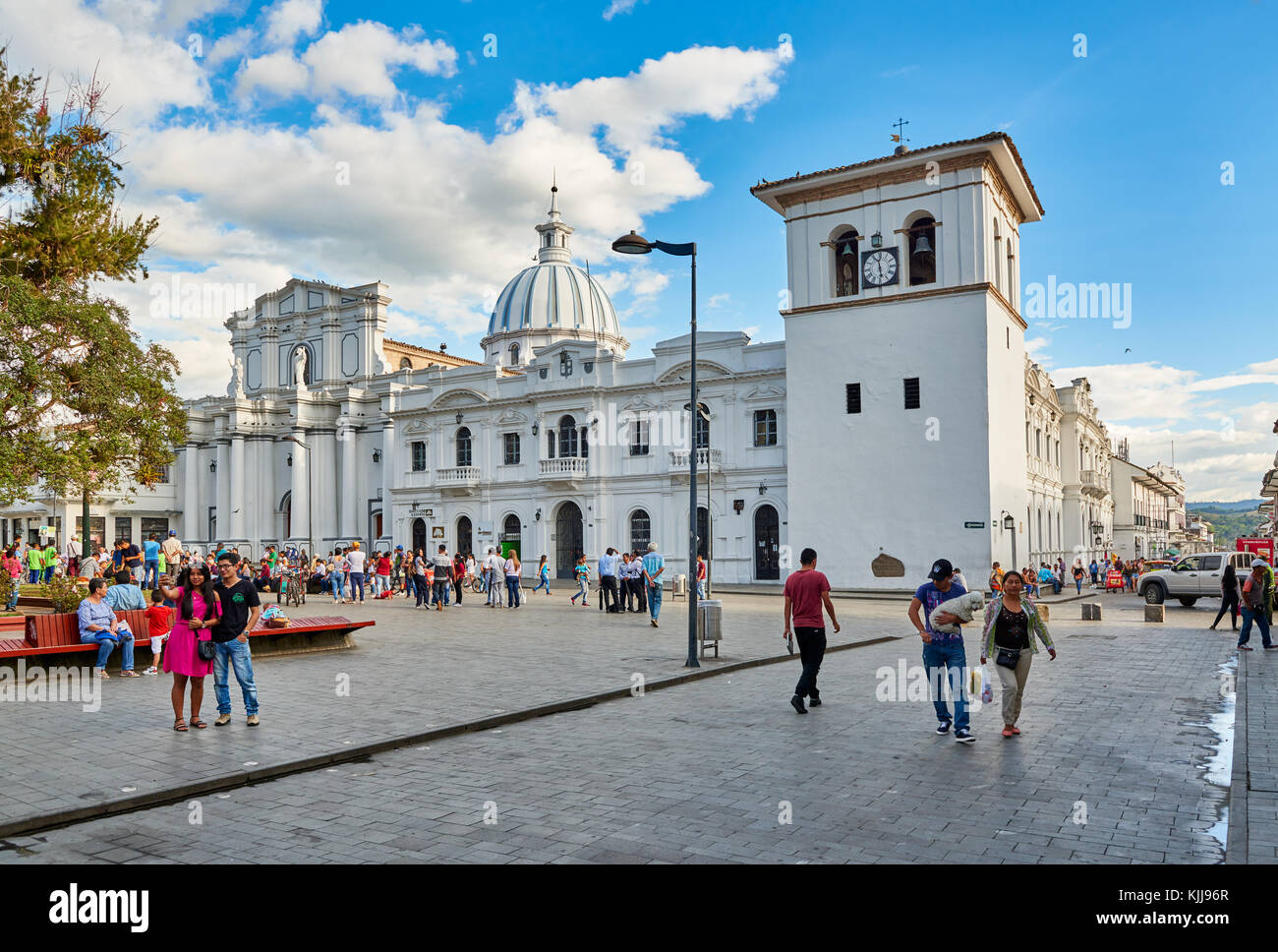 Cathedral Basilica of Our Lady of the Assumption and Torre del Reloj ...