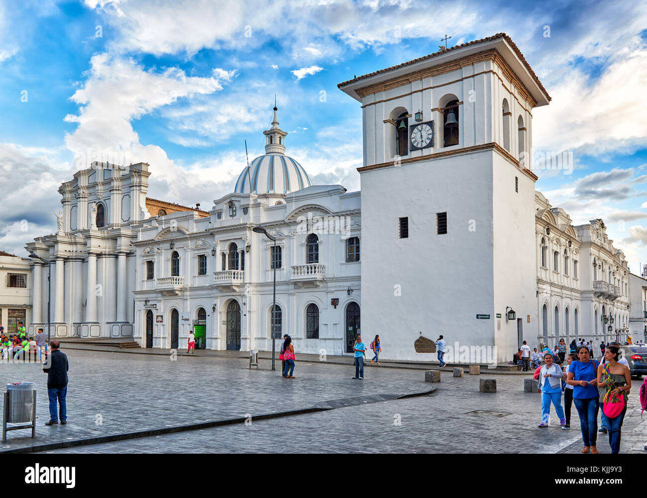 Cathedral Basilica of Our Lady of the Assumption and Torre del Reloj ...