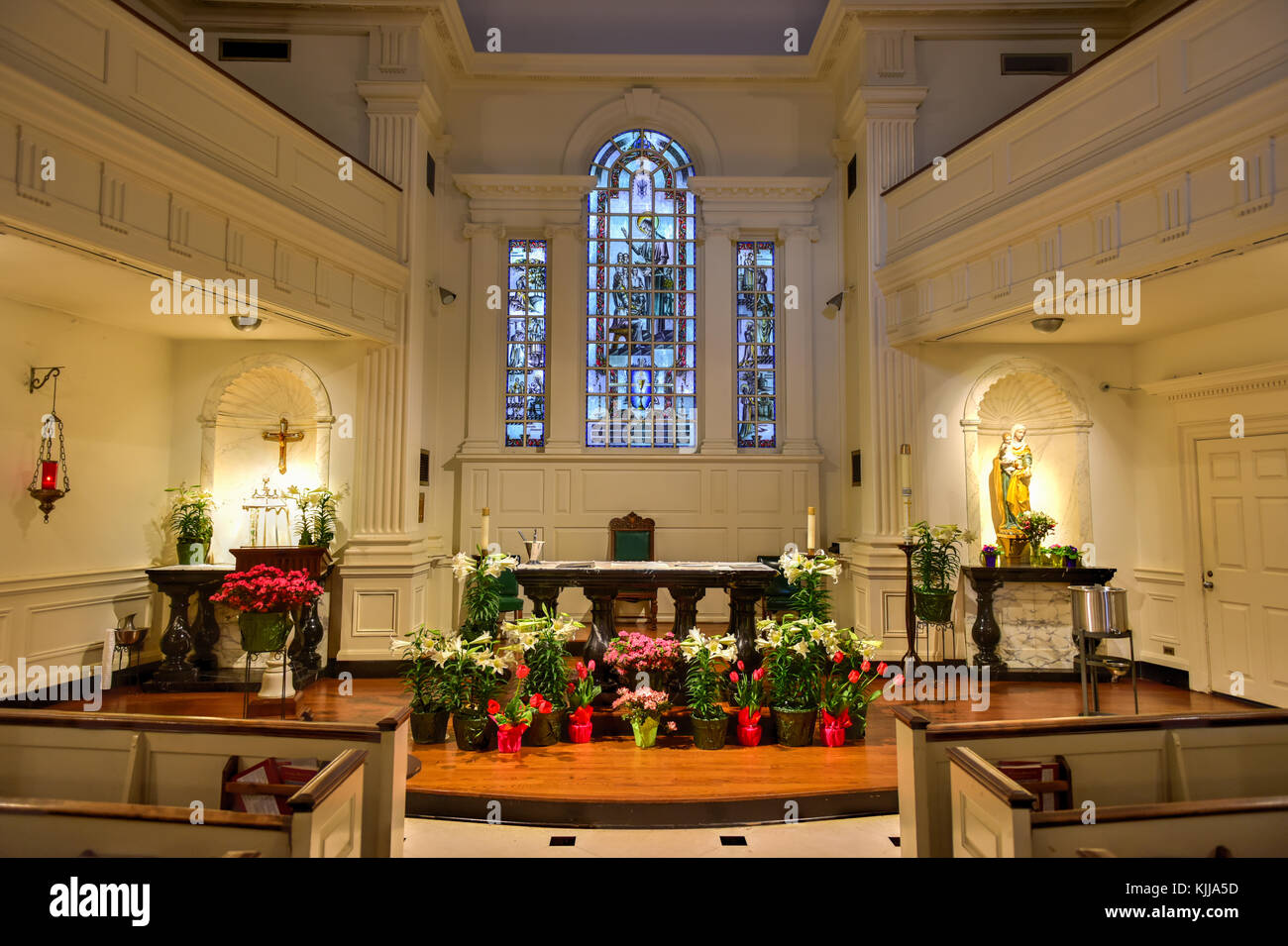 NEW YORK CITY - APRIL 5, 2015: The Shrine of Saint Elizabeth Ann Seton ...