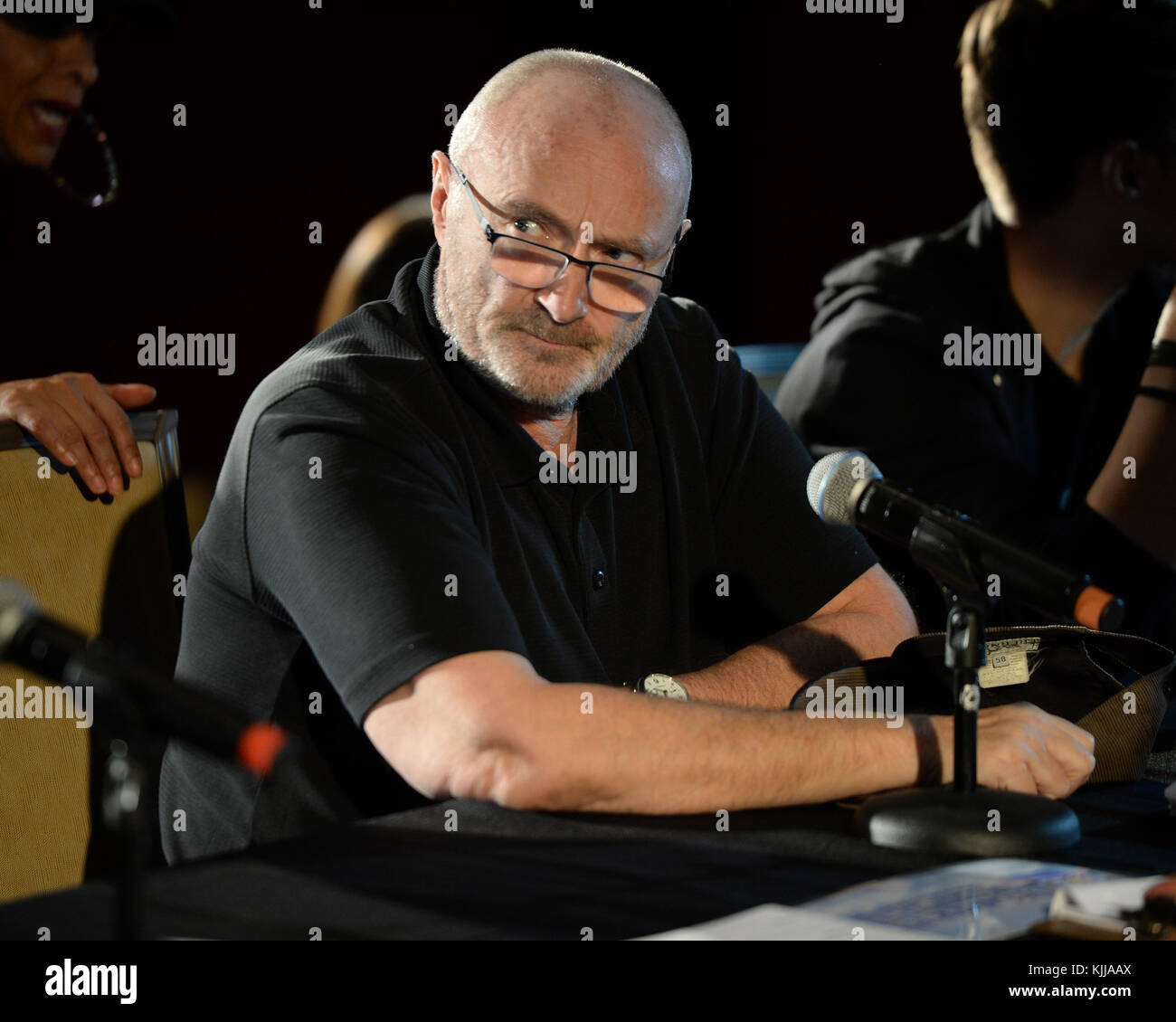 HOLLYWOOD FL - JUNE 11: Phil Collins, Nicholas Collins, Orianne Collins ...