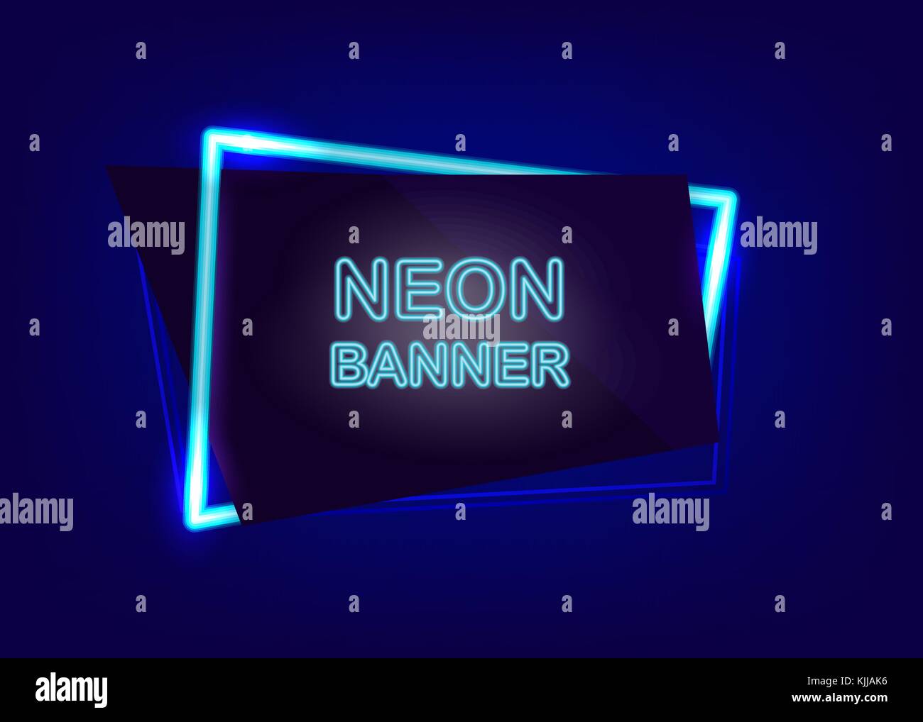 Neon empty text banner Stock Vector Image & Art - Alamy