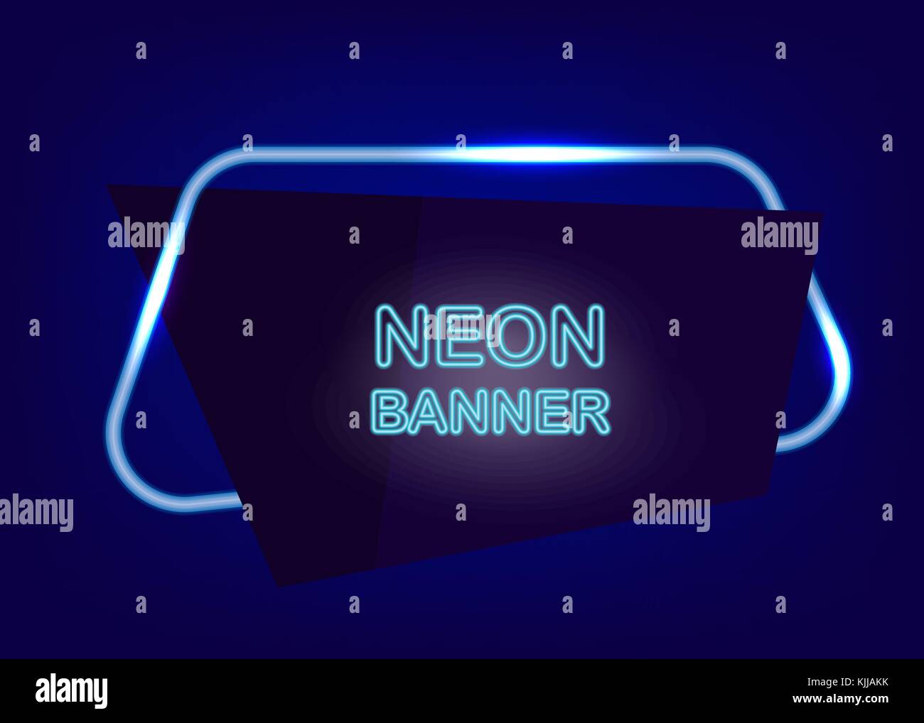 Neon empty text banner Stock Vector Image & Art - Alamy