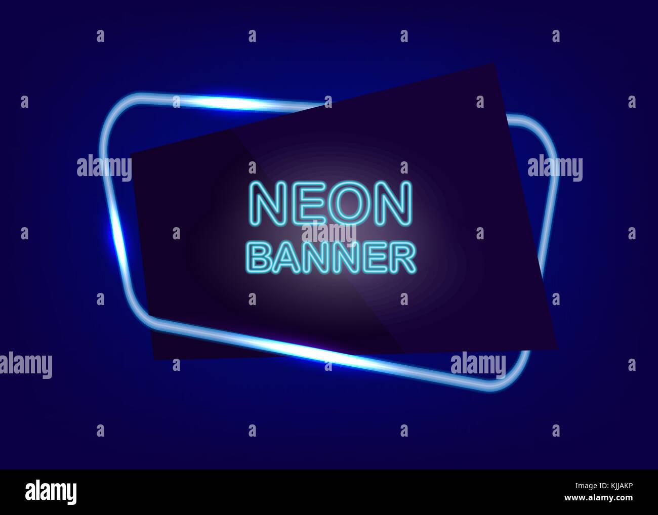 Neon empty text banner Stock Vector Image & Art - Alamy