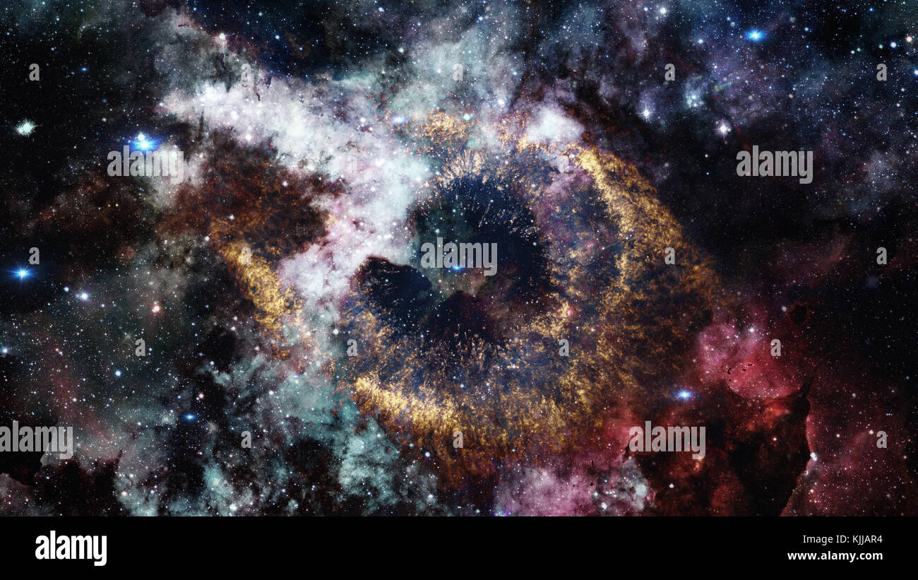 Deep space multicolor nebula stars and galaxies. Elements of this image ...