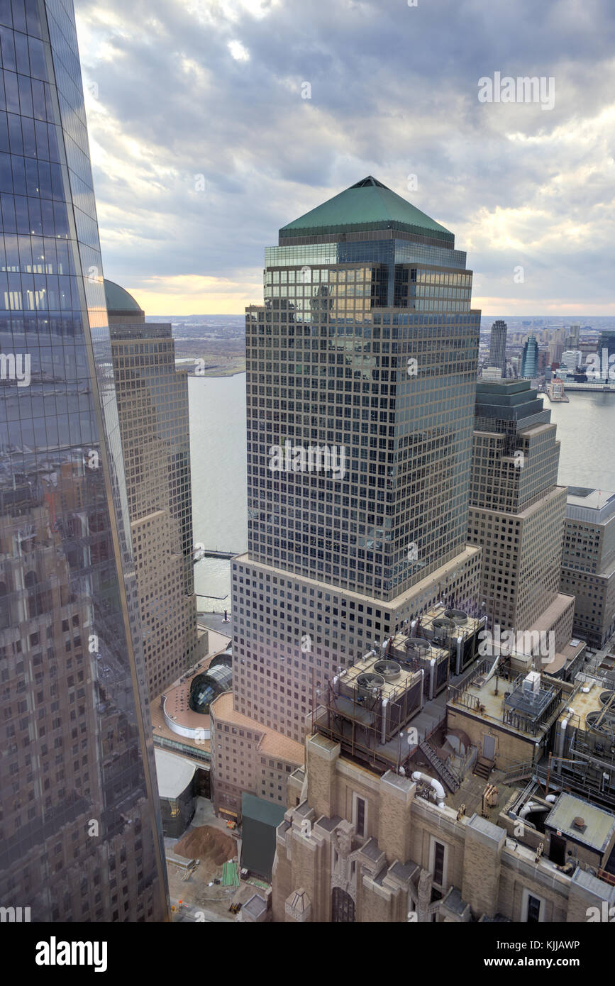 World Financial Center in downtown Manhattan, in the financial district ...