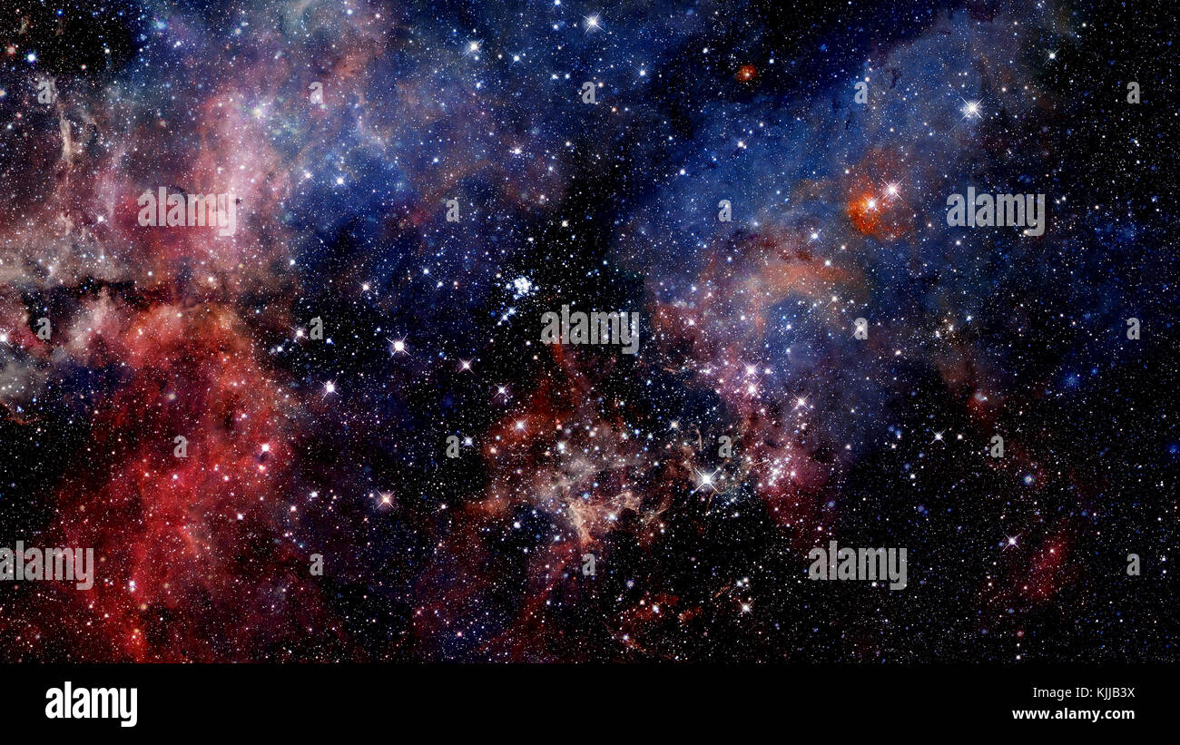 Stars of a planet and galaxy in a free space. Elements of this image ...