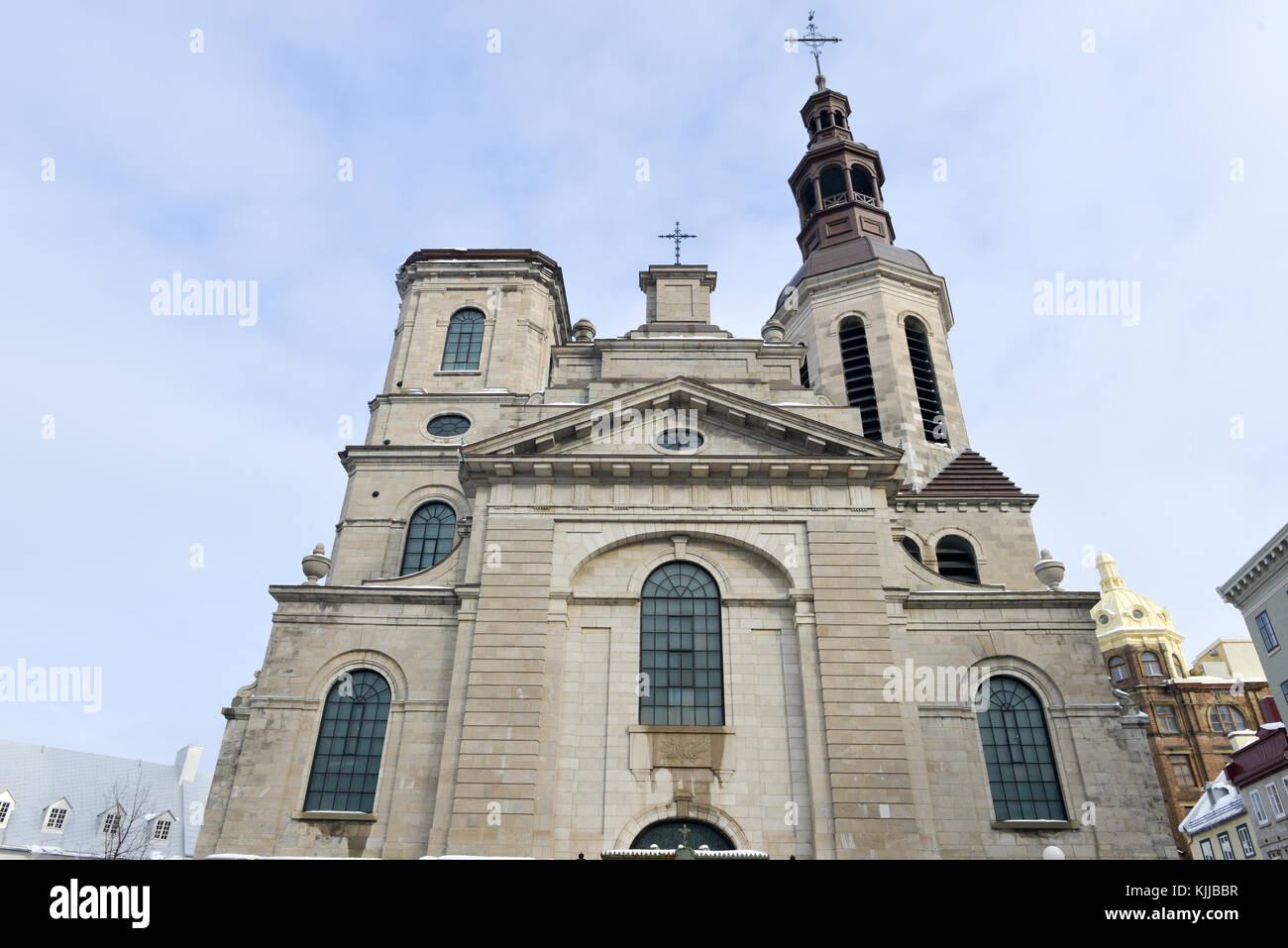 The Cathedral-minor basilica of Notre-Dame de Quebec part of Old Quebec ...
