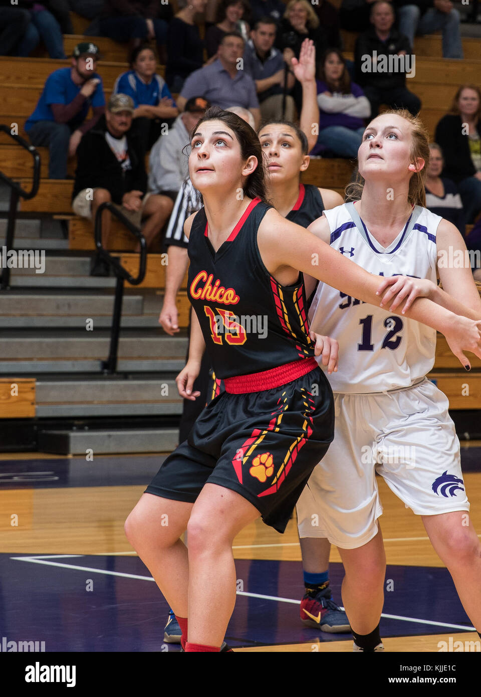 Basketball with Chico vs. Shasta High School in Redding, California ...