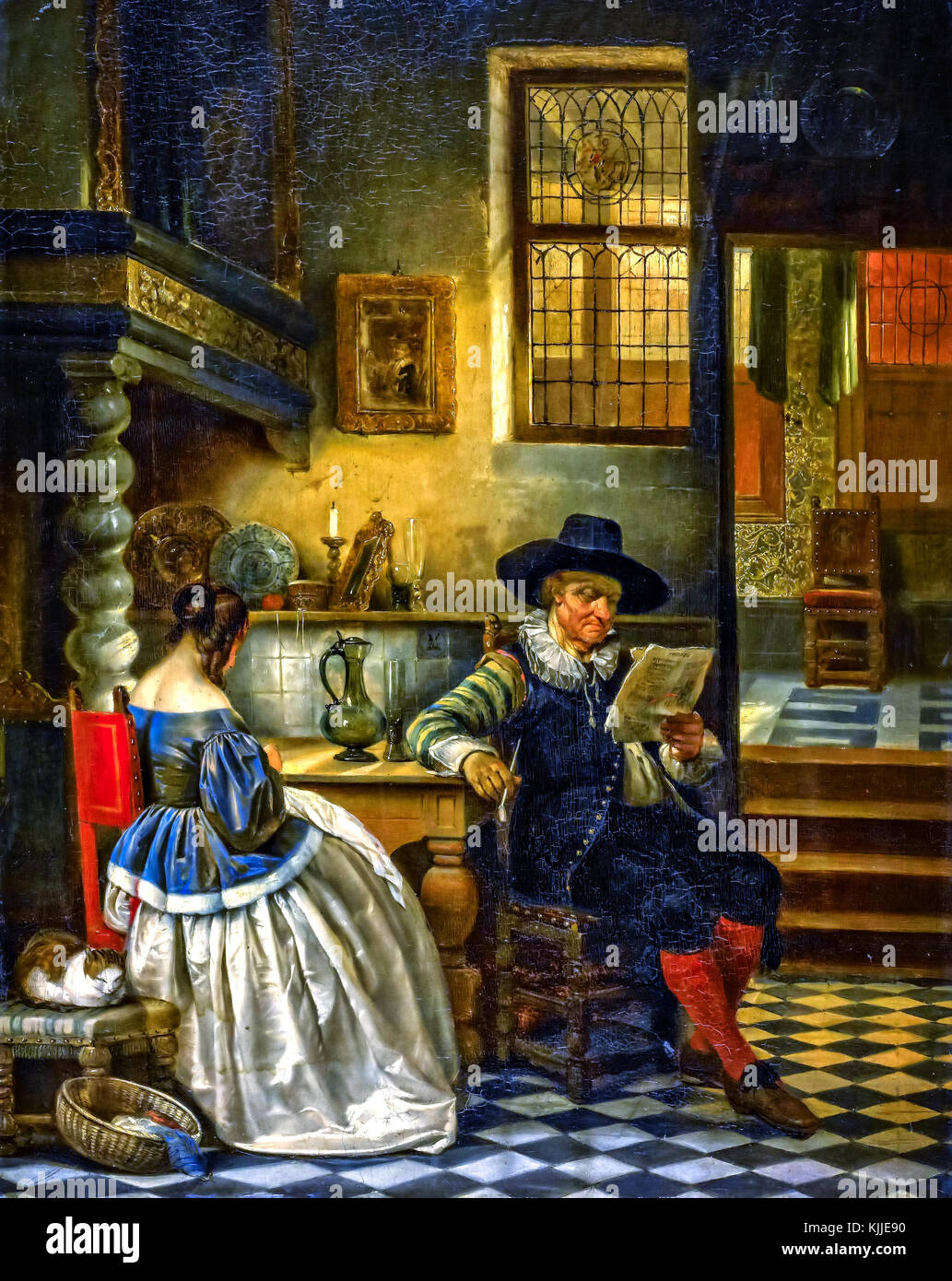Woman at window public domain hi-res stock photography and images - Alamy