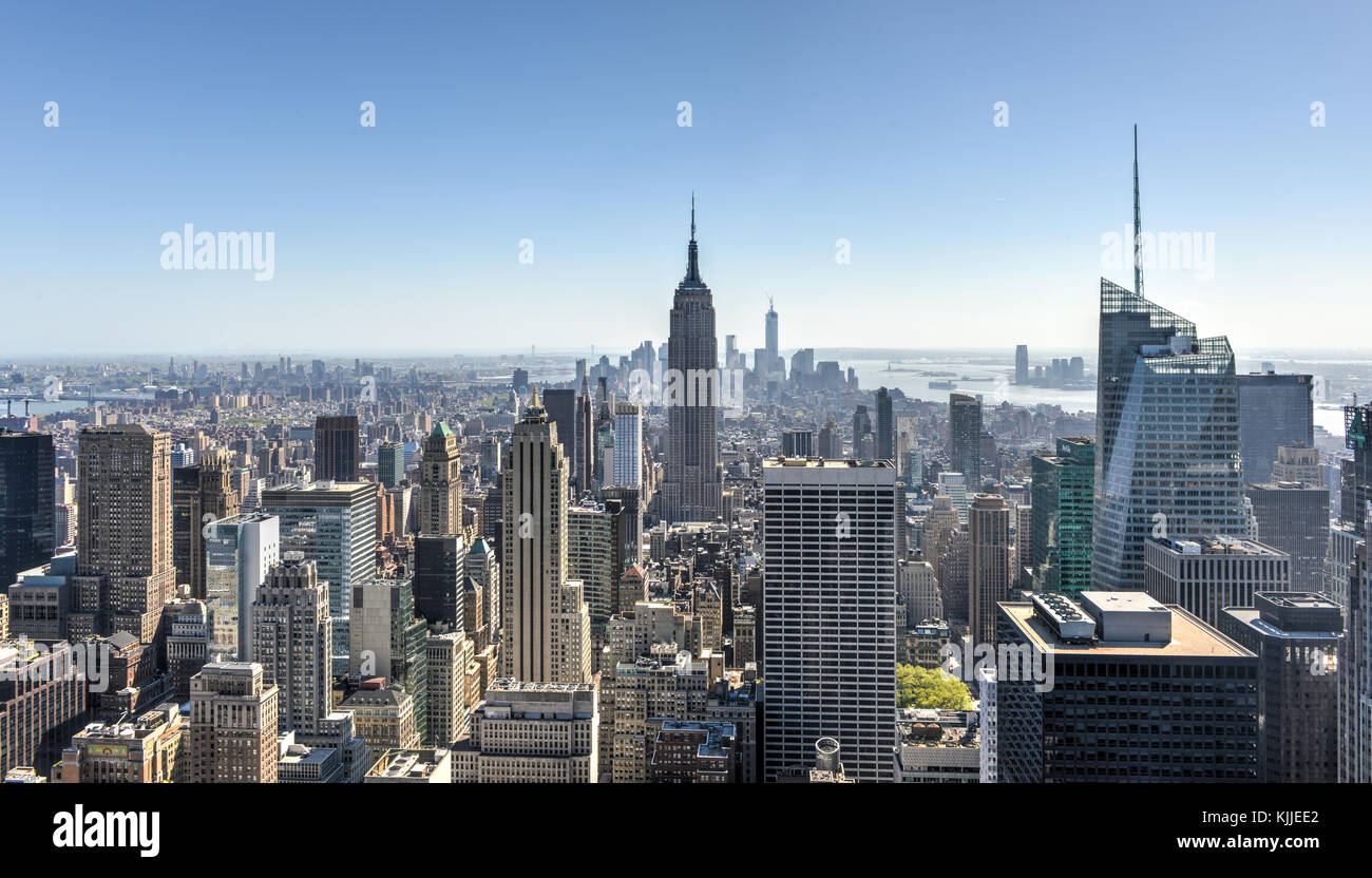 Aerial view of the New York City skyline Stock Photo - Alamy
