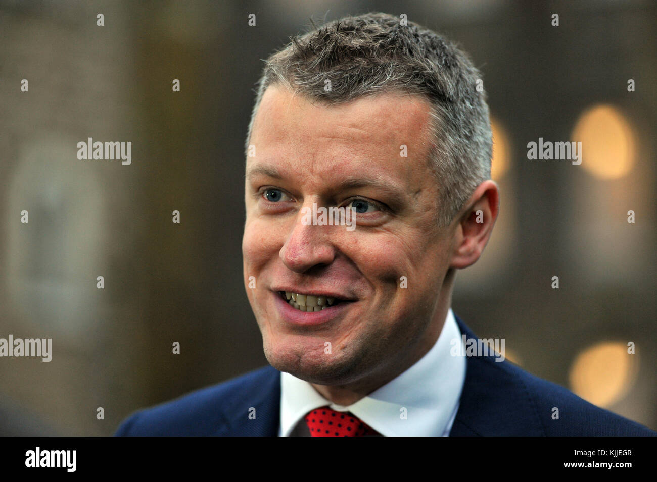 London, UK, 22/11/2017 Nigel Martin Evans MP for Ribble Valley talks to ...