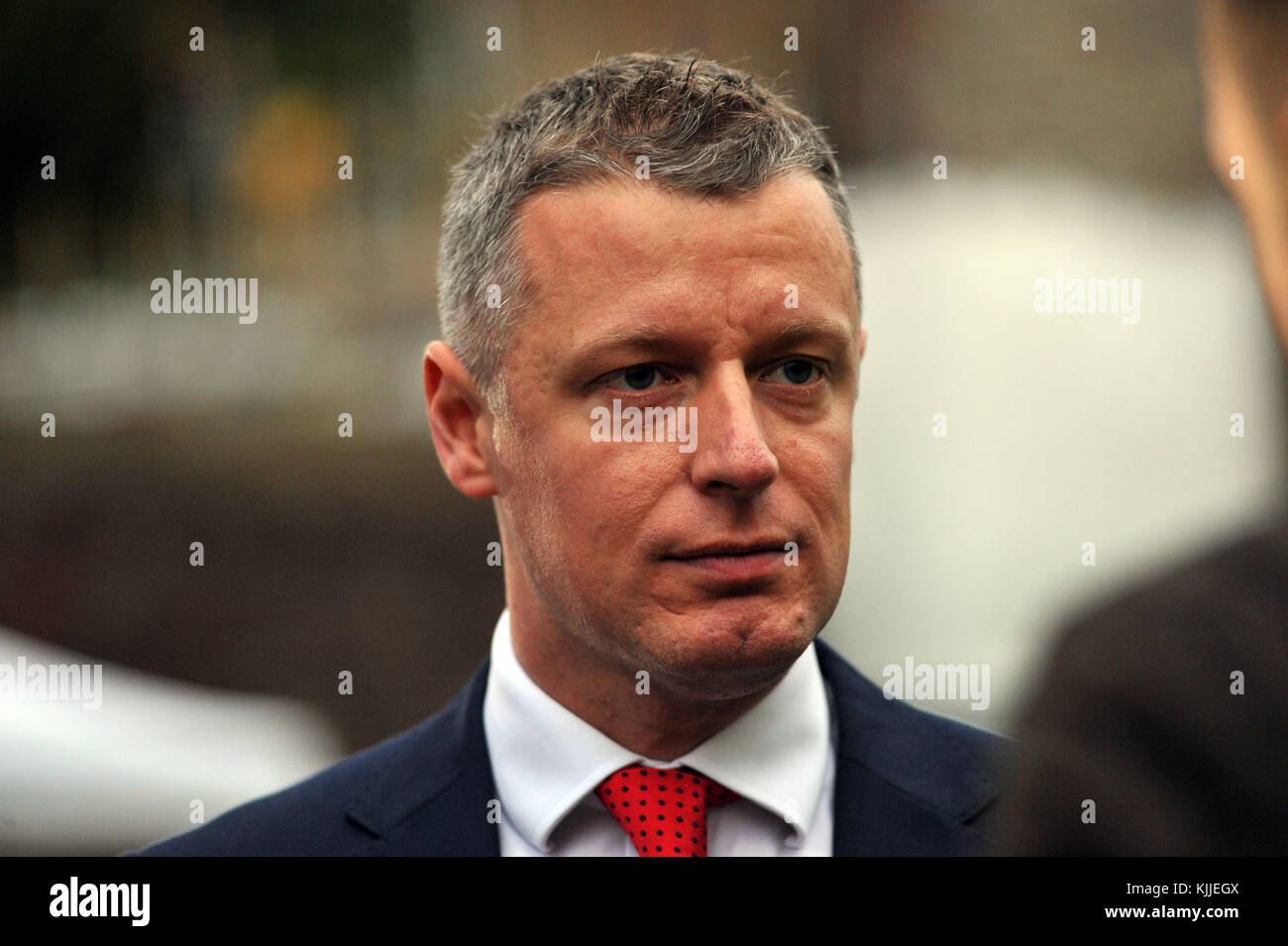 London, UK, 22/11/2017 Nigel Martin Evans MP for Ribble Valley talks to ...