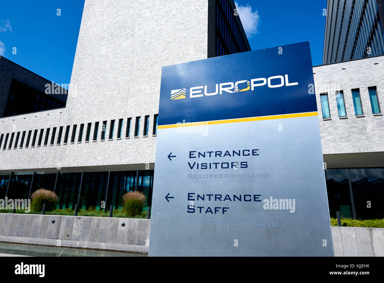 The office of Europol in The Hague, Netherlands. The law enforcement ...