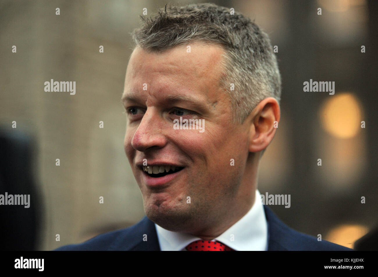 London, UK, 22/11/2017 Nigel Martin Evans MP for Ribble Valley talks to ...
