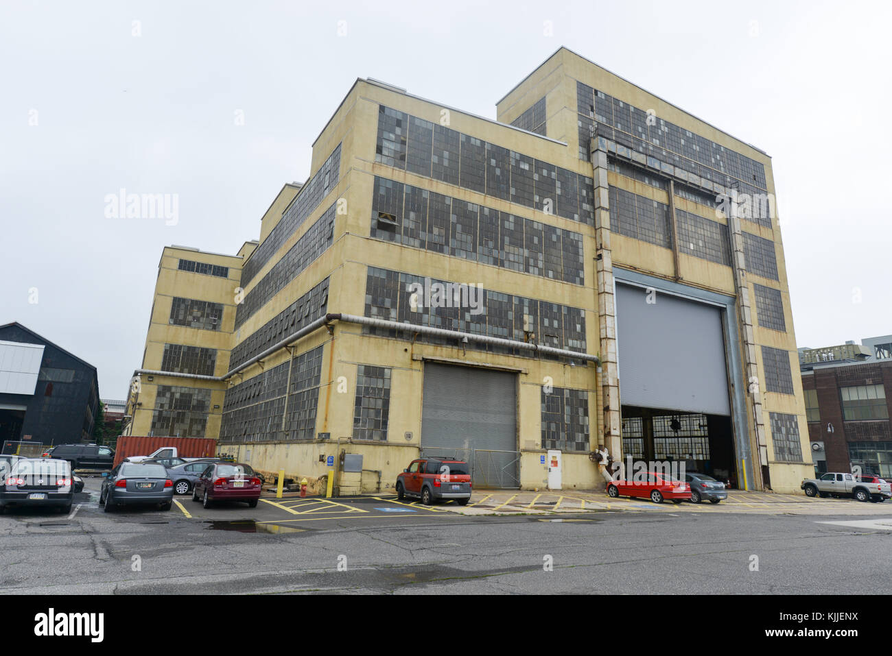 PHILADELPHIA, PENNSYLVANIA - JUNE 10, 2013: A factory in the ...