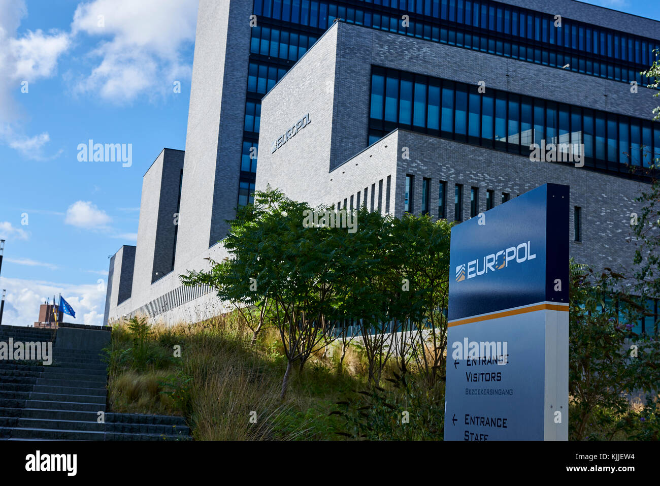 The office of Europol in The Hague, Netherlands. The law enforcement ...