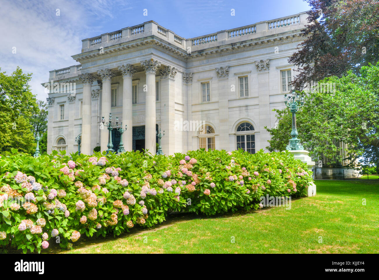 NEWPORT, RHODE ISLAND - AUGUST 4, 2013: The Marble House in Newport ...