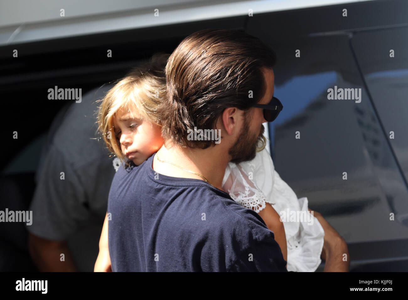 Doting dad scott disick spends time with penelope hi-res stock ...