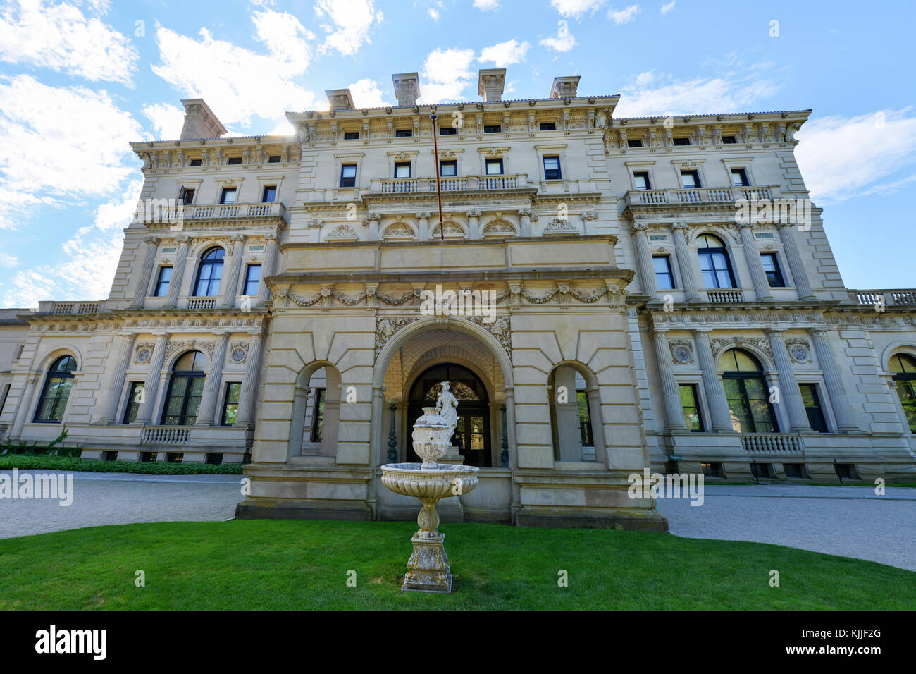 NEWPORT, RHODE ISLAND - AUGUST 8, 2013: The Breakers Mansion - a ...