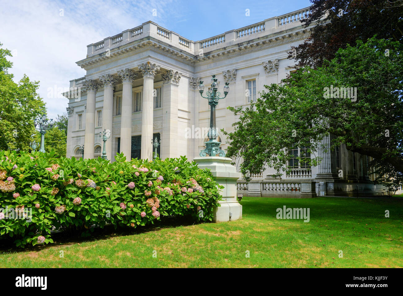 NEWPORT, RHODE ISLAND - AUGUST 4, 2013: The Marble House in Newport ...