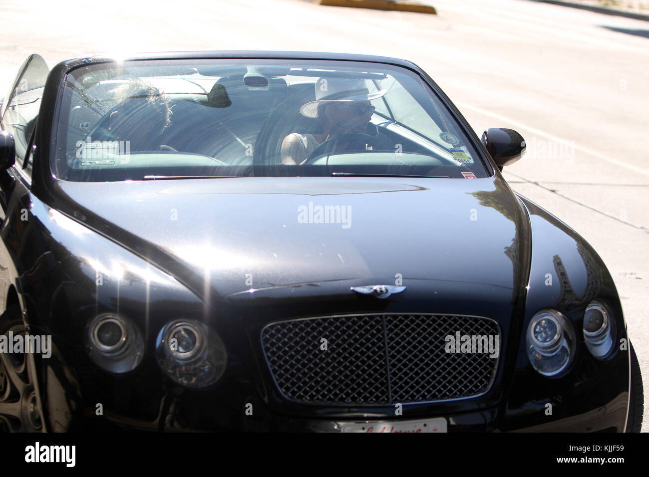 WEST HOLLYWOOD, CA - JULY 05: Actress Sharon Stone wearing a fedora hat ...