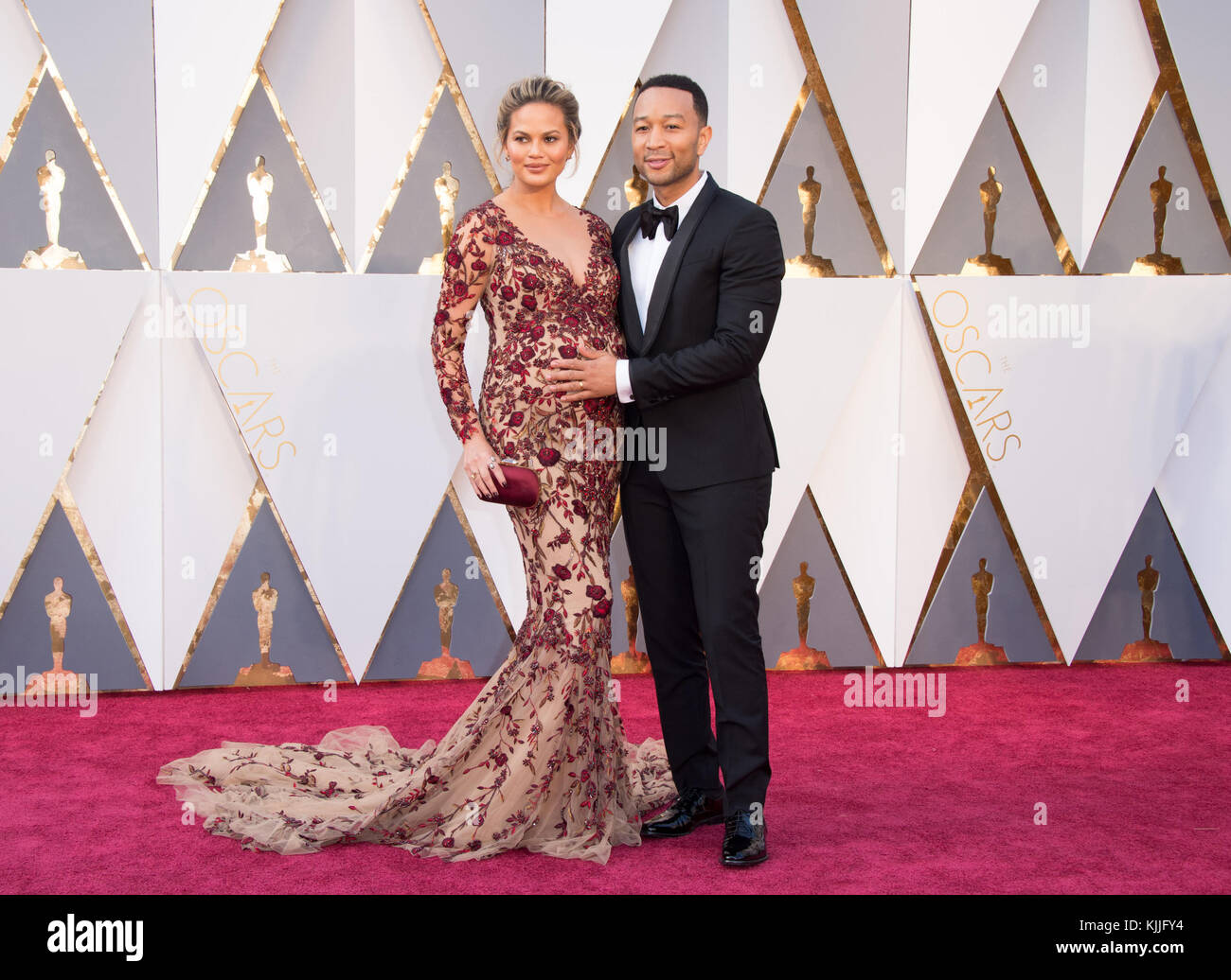 HOLLYWOOD, CA - FEBRUARY 28: John Legend and wife Chrissy Teigen ...