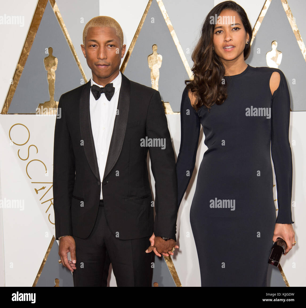 HOLLYWOOD, CA - FEBRUARY 28: Pharrell Williams and wife Helen Lasichanh ...